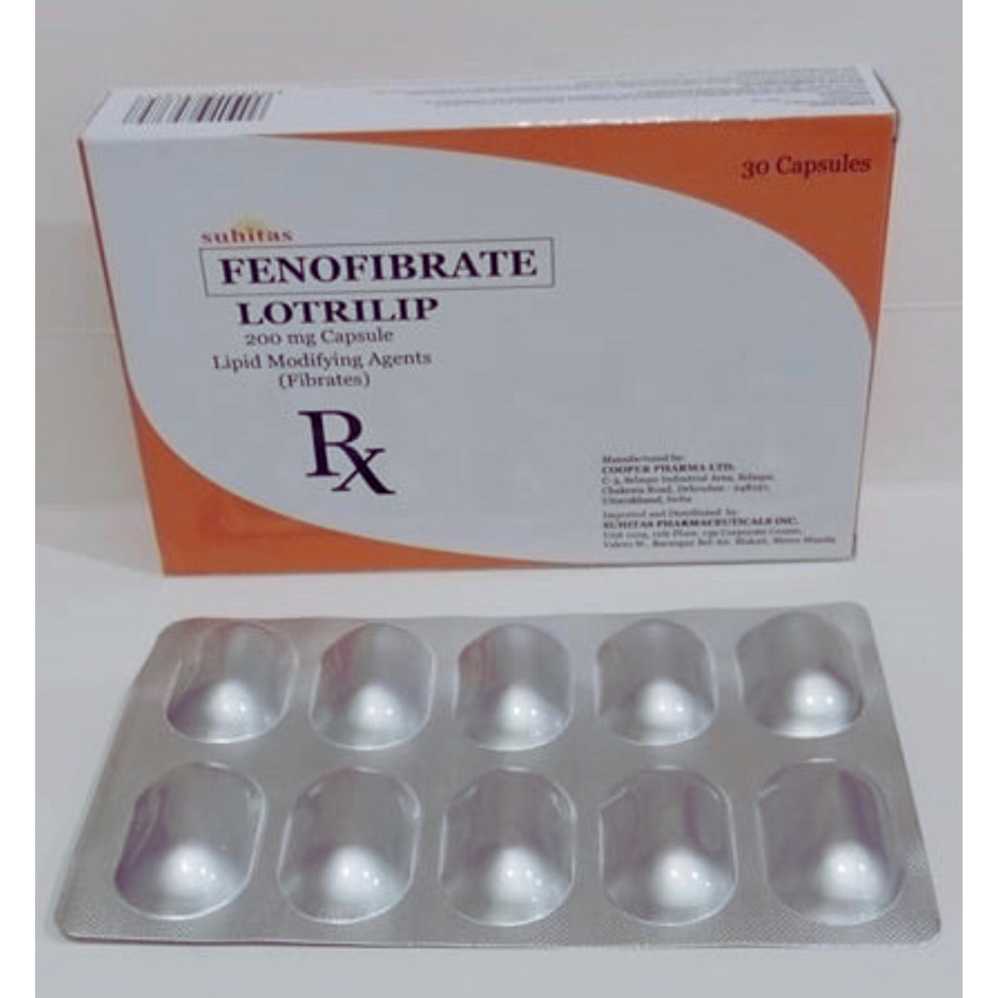 LOTRILIP Fenofibrate 200mg Capsule 30's price in the Philippines ...